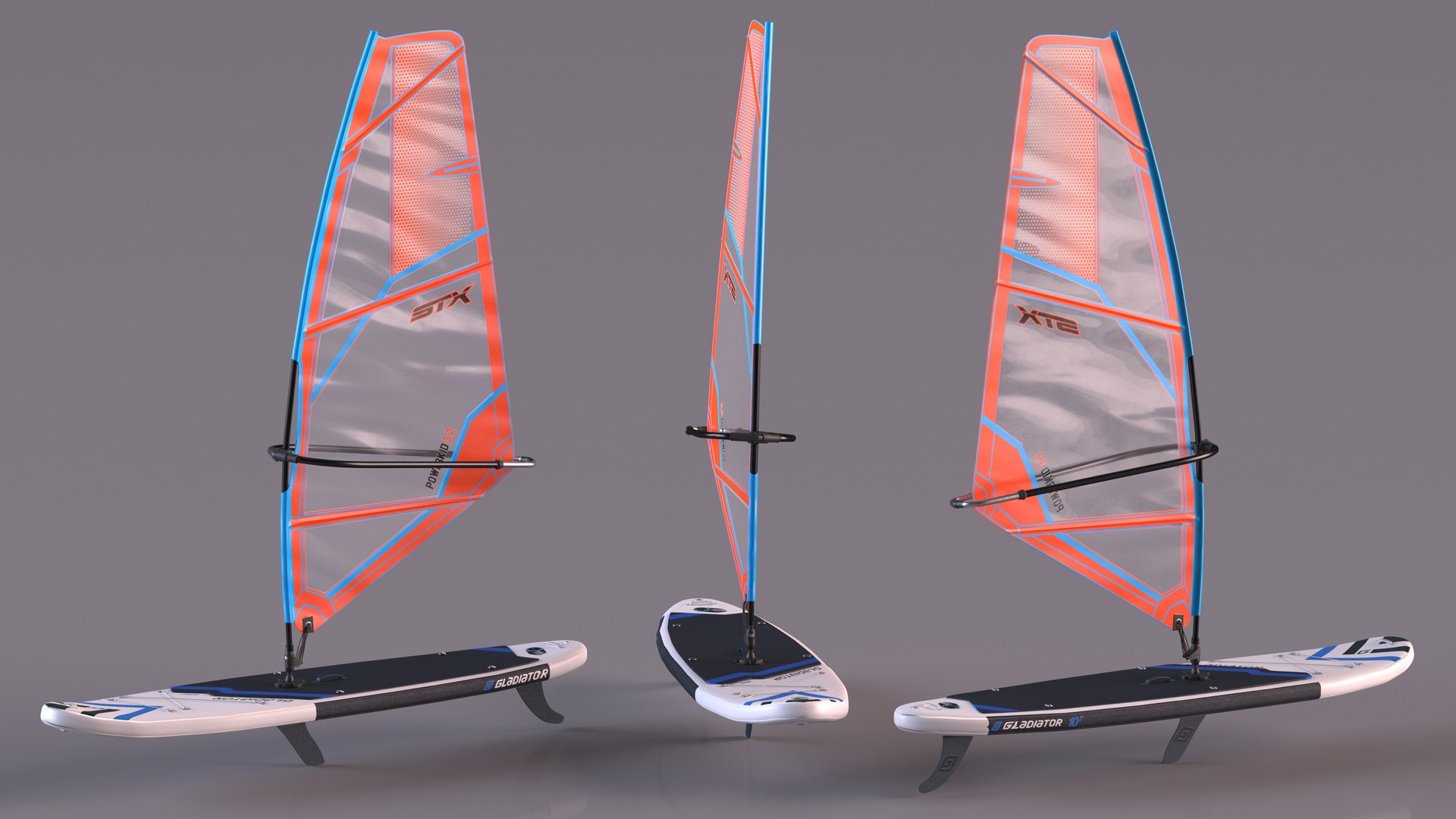 3D Wind SUP Gladiator With STX Sail - TurboSquid 2068574