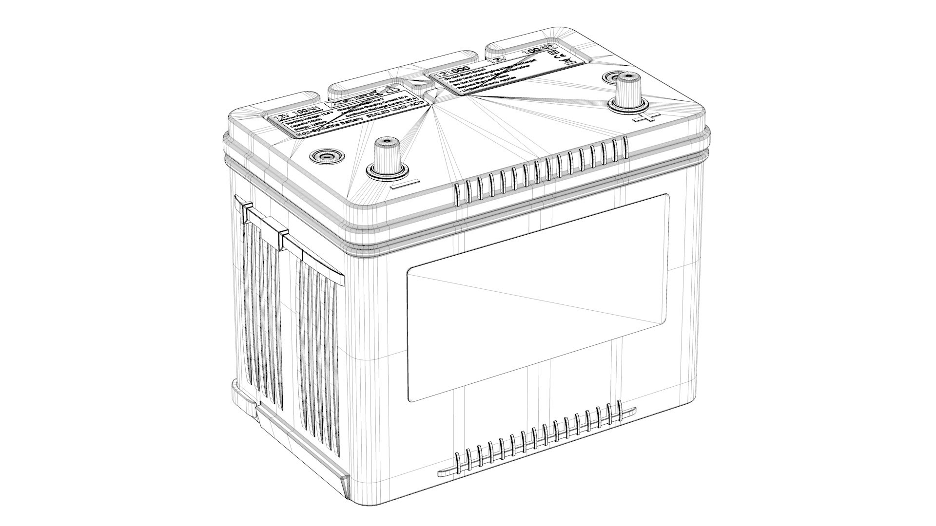 Car Battery Lead Acid Batteries 3D Model Octane Render 3D Model ...