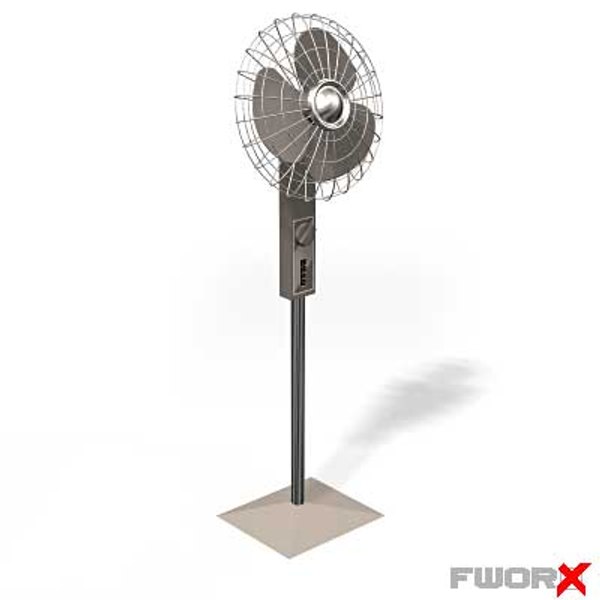 3d standing fan model