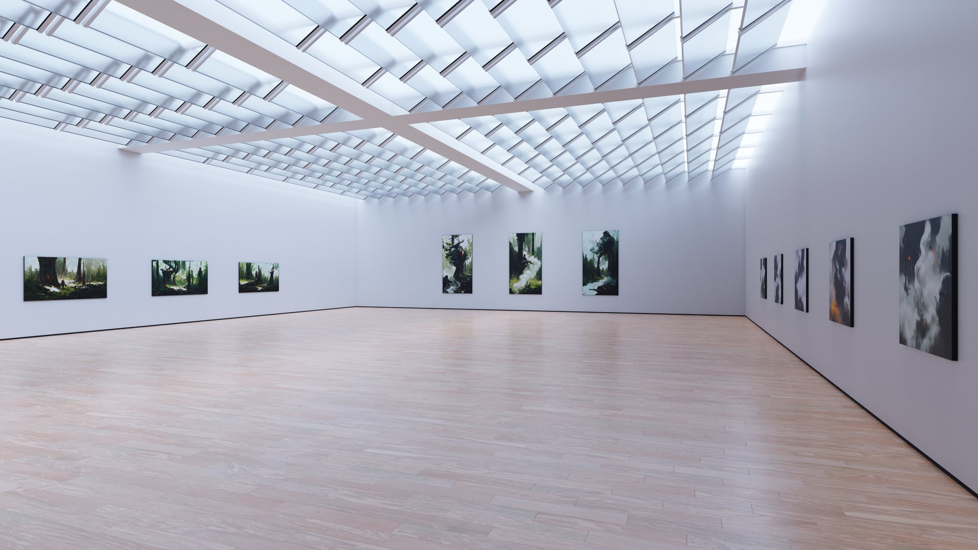 3D model Art Museum Gallery Interior 32 - TurboSquid 1909131