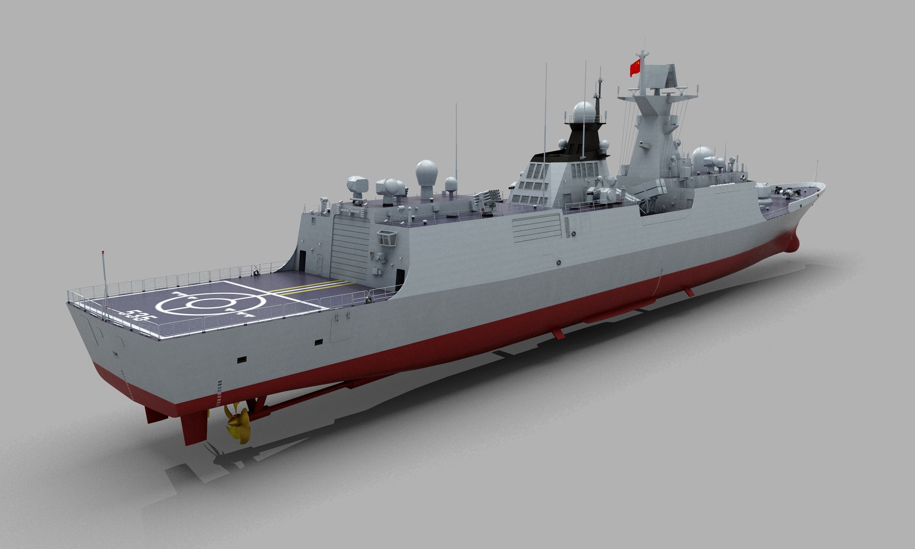 Chinese Navy Type 054A Frigate 3D Model - TurboSquid 2012947