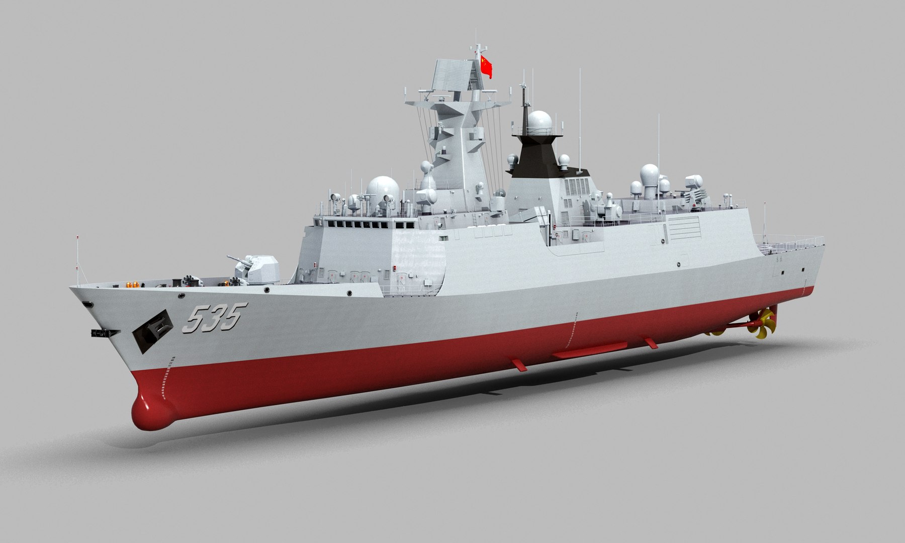 Chinese Navy Type 054A Frigate 3D Model - TurboSquid 2012947