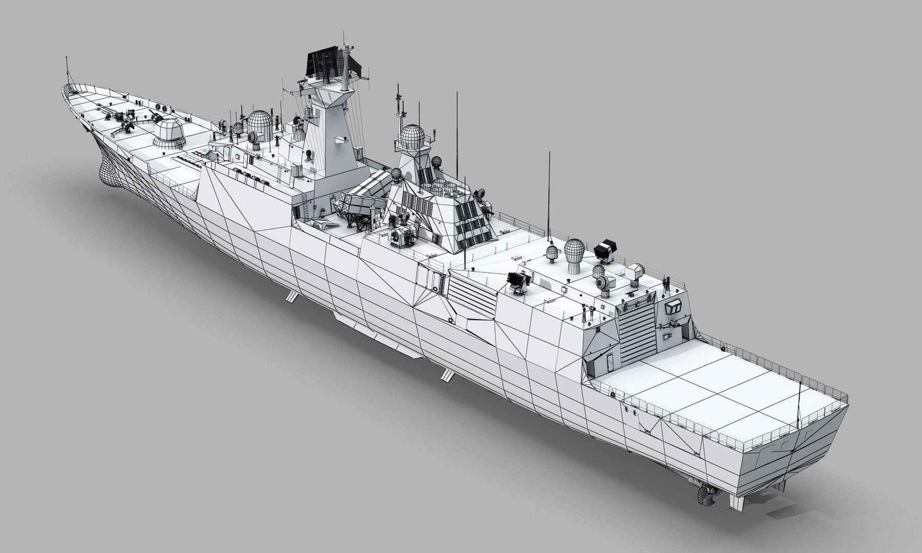 Chinese Navy Type 054A Frigate 3D Model - TurboSquid 2012947
