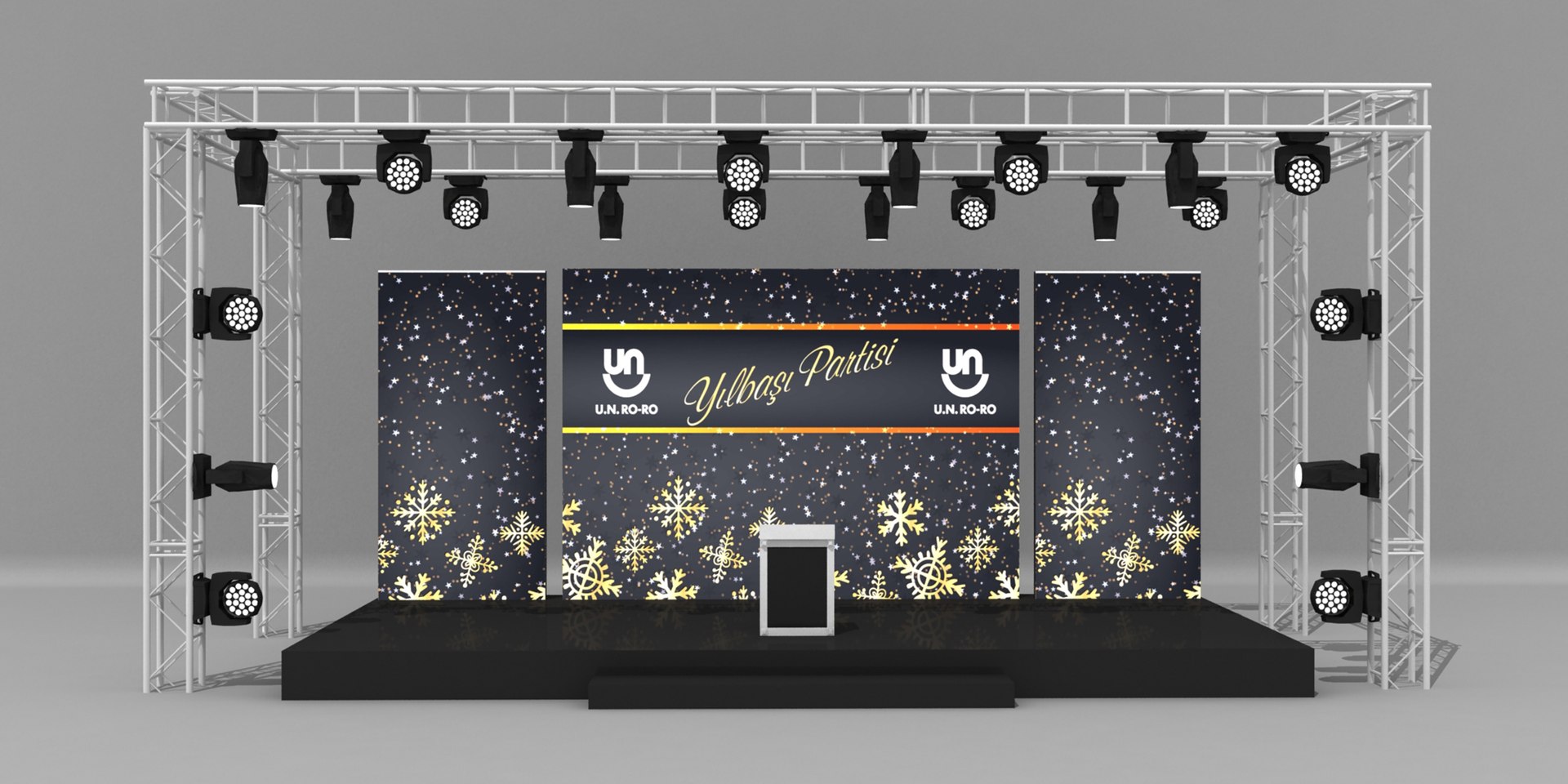 Stage Truss Model - TurboSquid 1535388