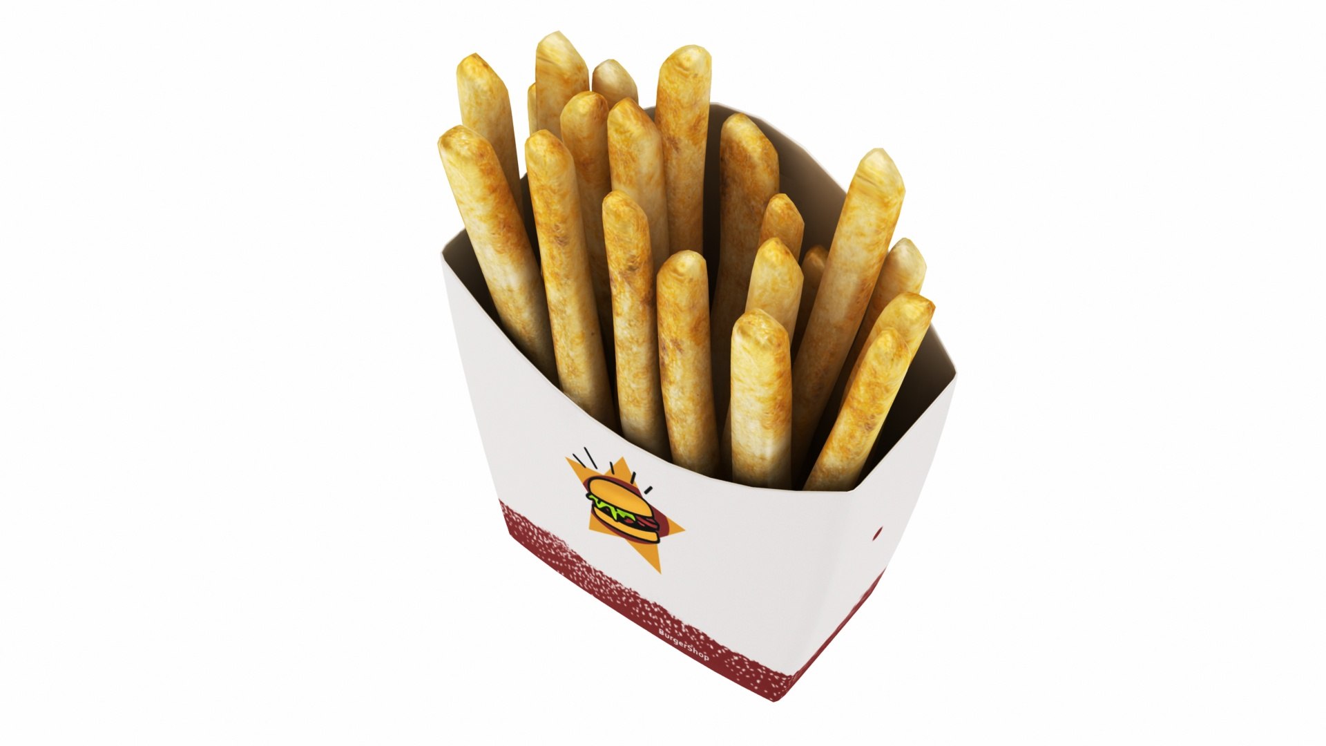 3D Fries Food Snack - TurboSquid 1678654