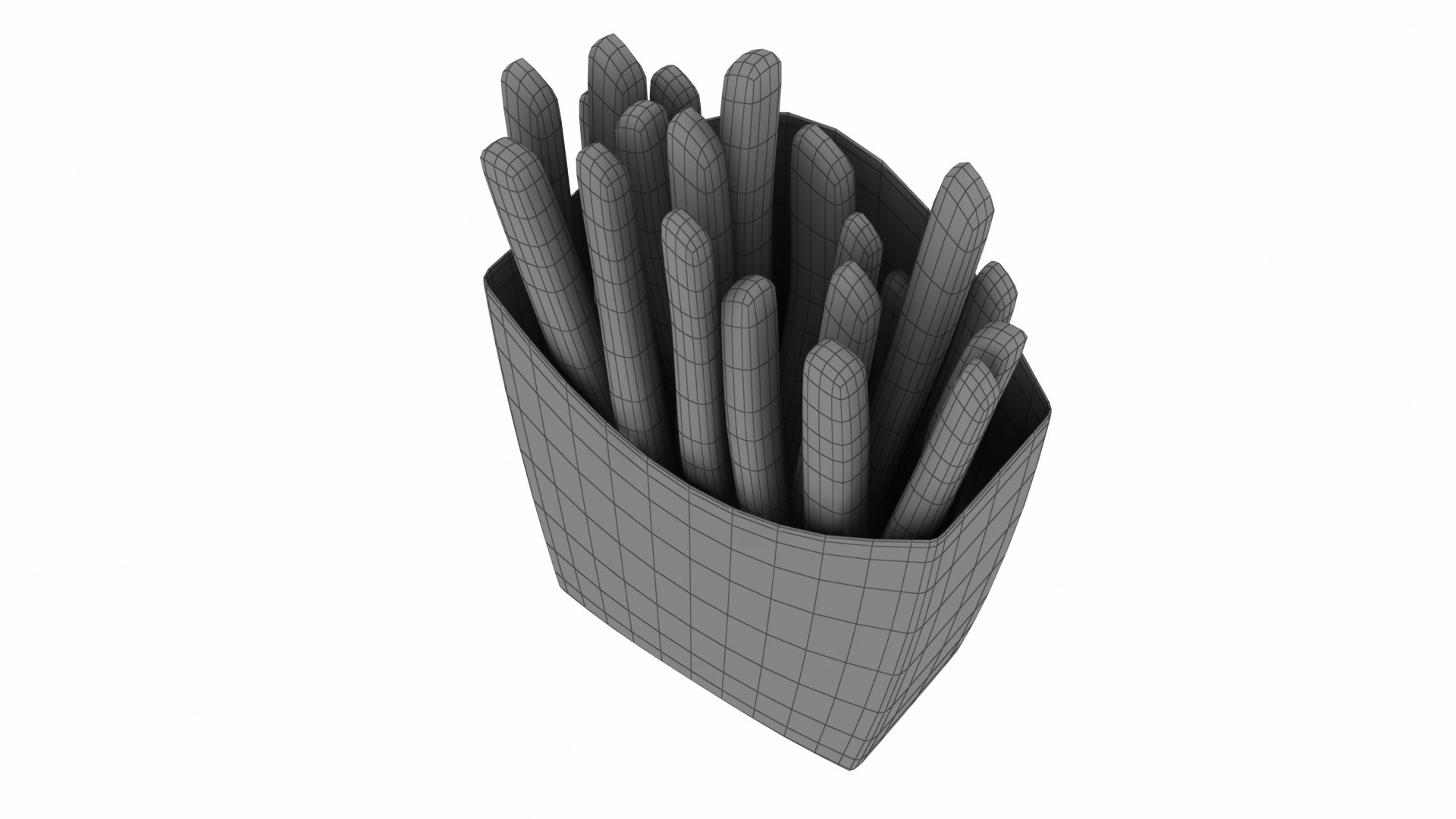 3D Fries Food Snack - TurboSquid 1678654