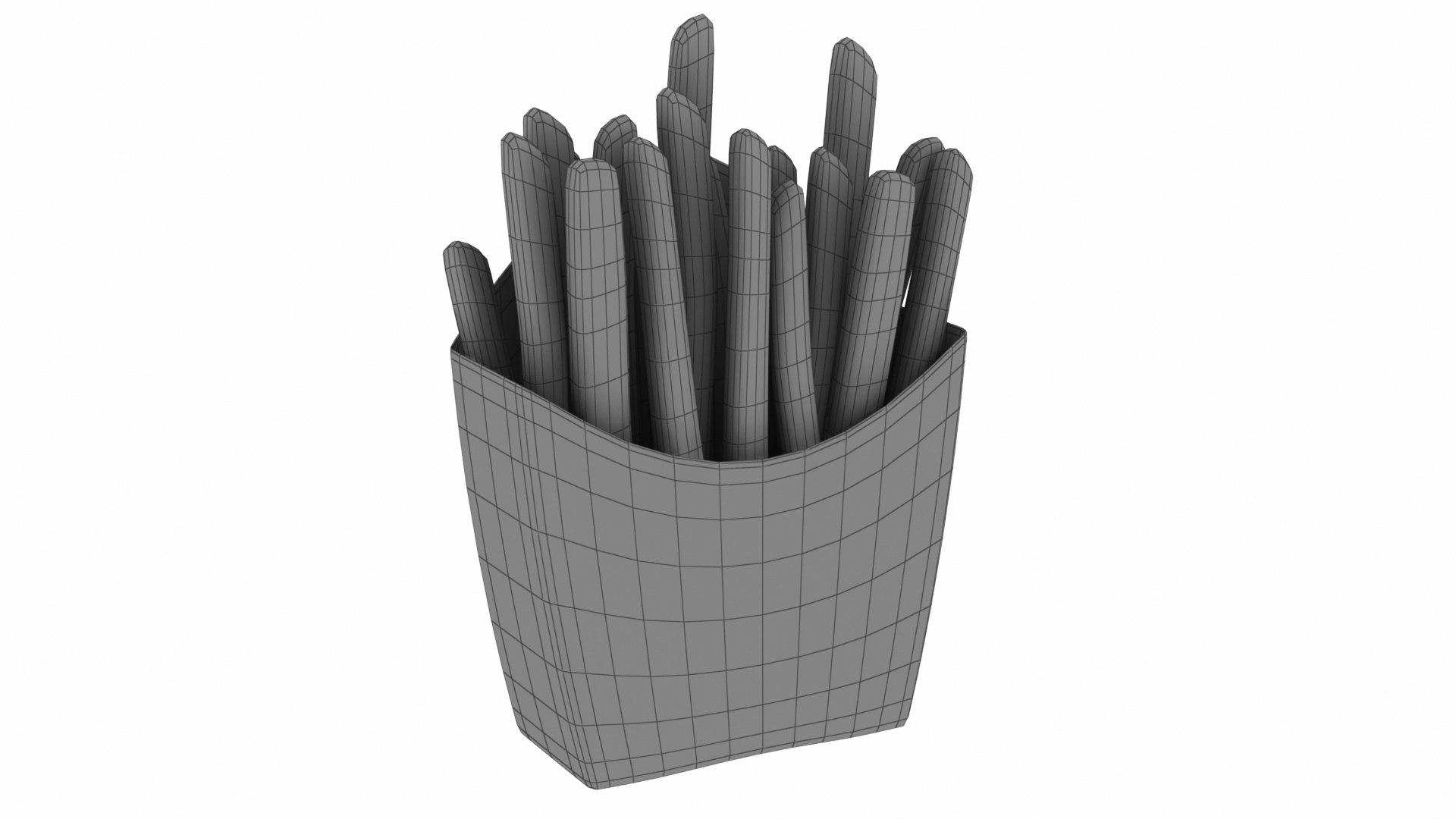 3D Fries Food Snack - TurboSquid 1678654