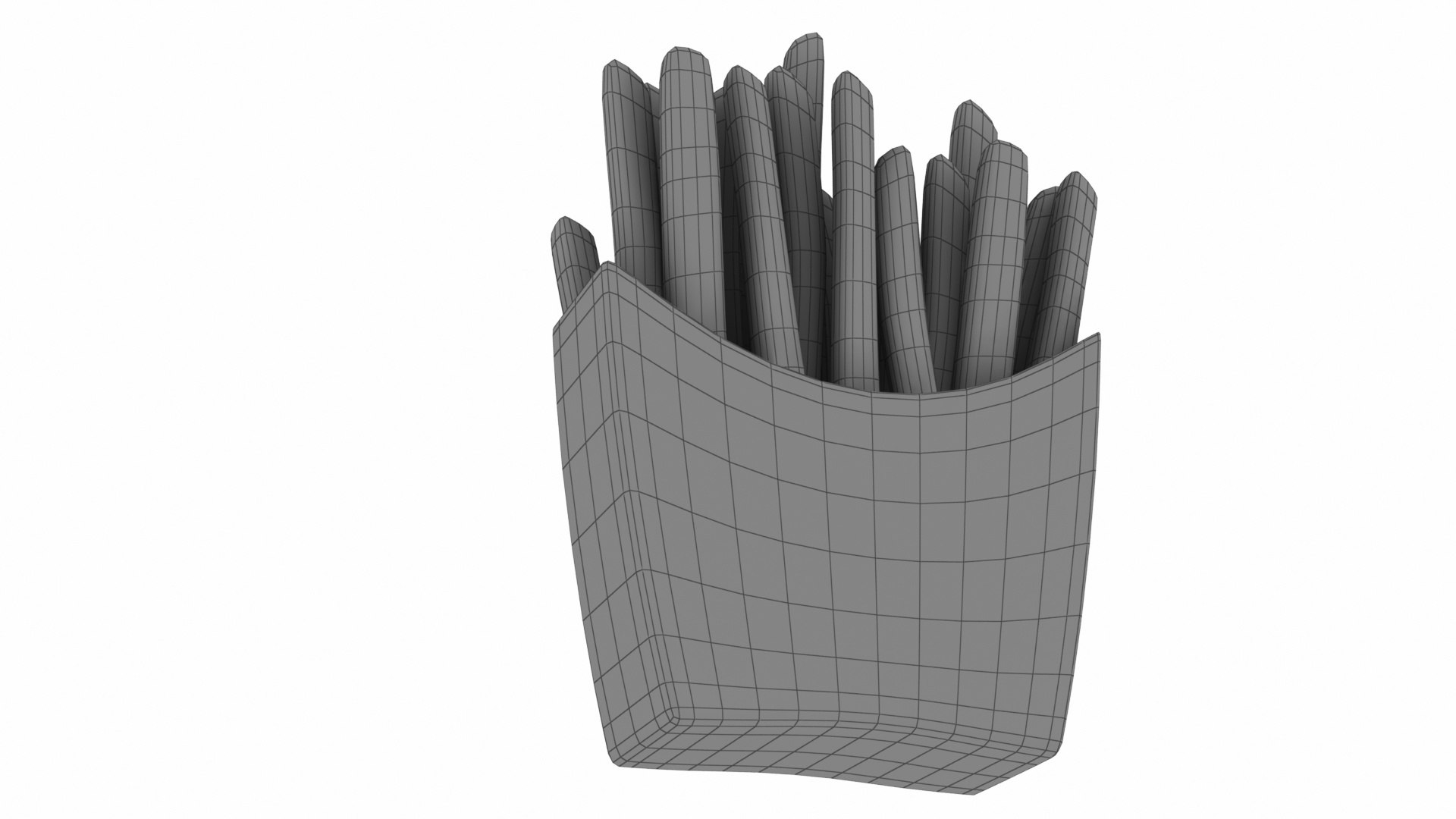 3D Fries Food Snack - TurboSquid 1678654