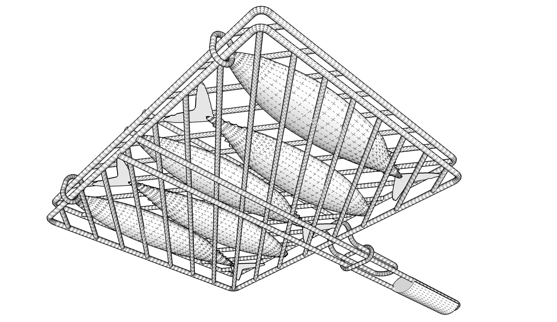3D Fish Barbecue Grill1 - TurboSquid 1948987