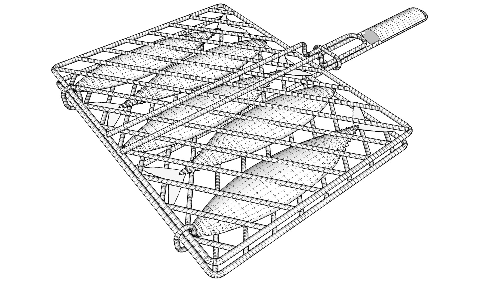 3D Fish Barbecue Grill1 - TurboSquid 1948987