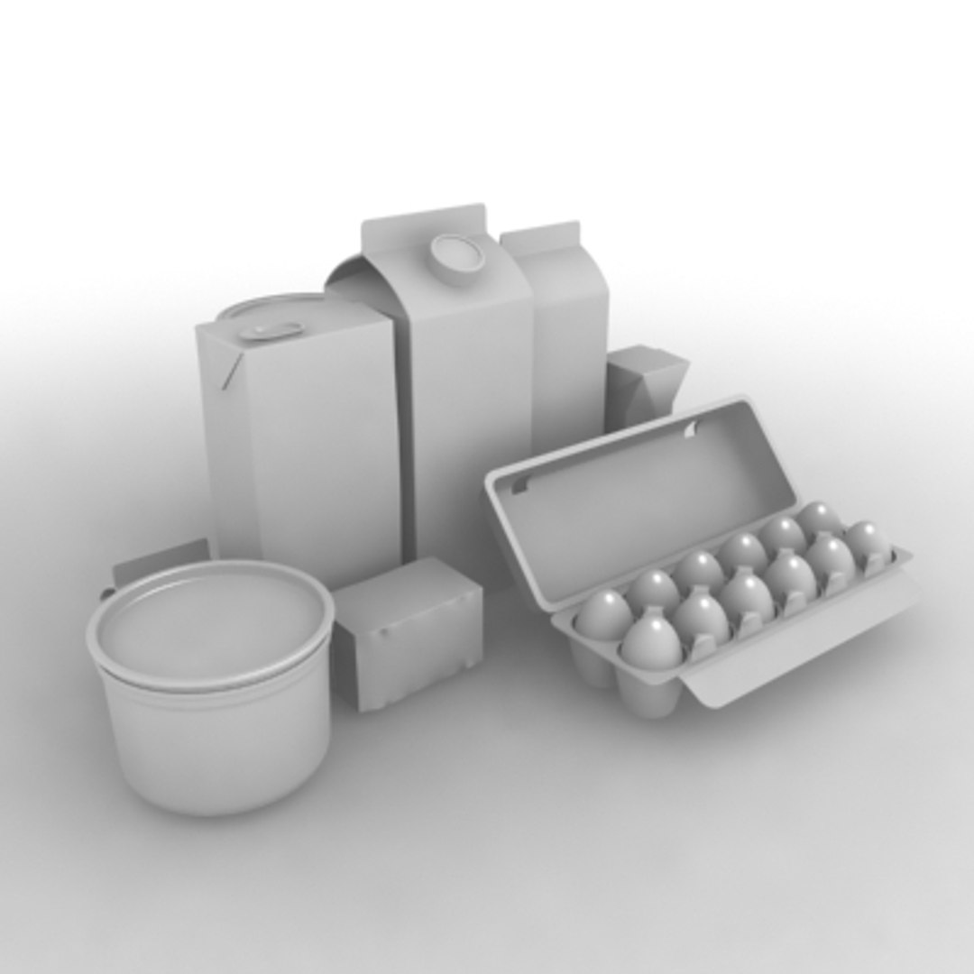Bottle Carton Box 3d Model