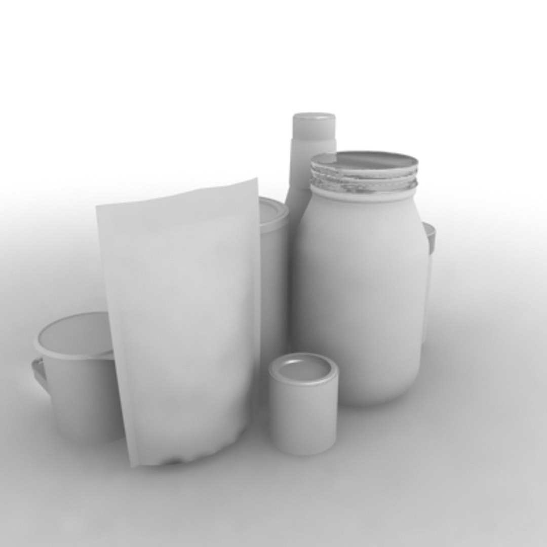 Bottle Carton Box 3d Model
