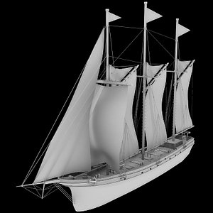 Schooner 3D Models for Download | TurboSquid