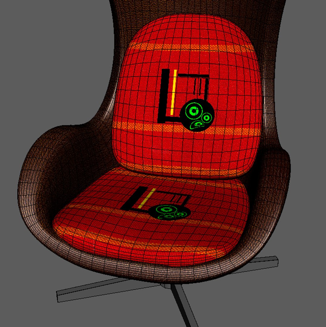 3d Armchair Seating Chair