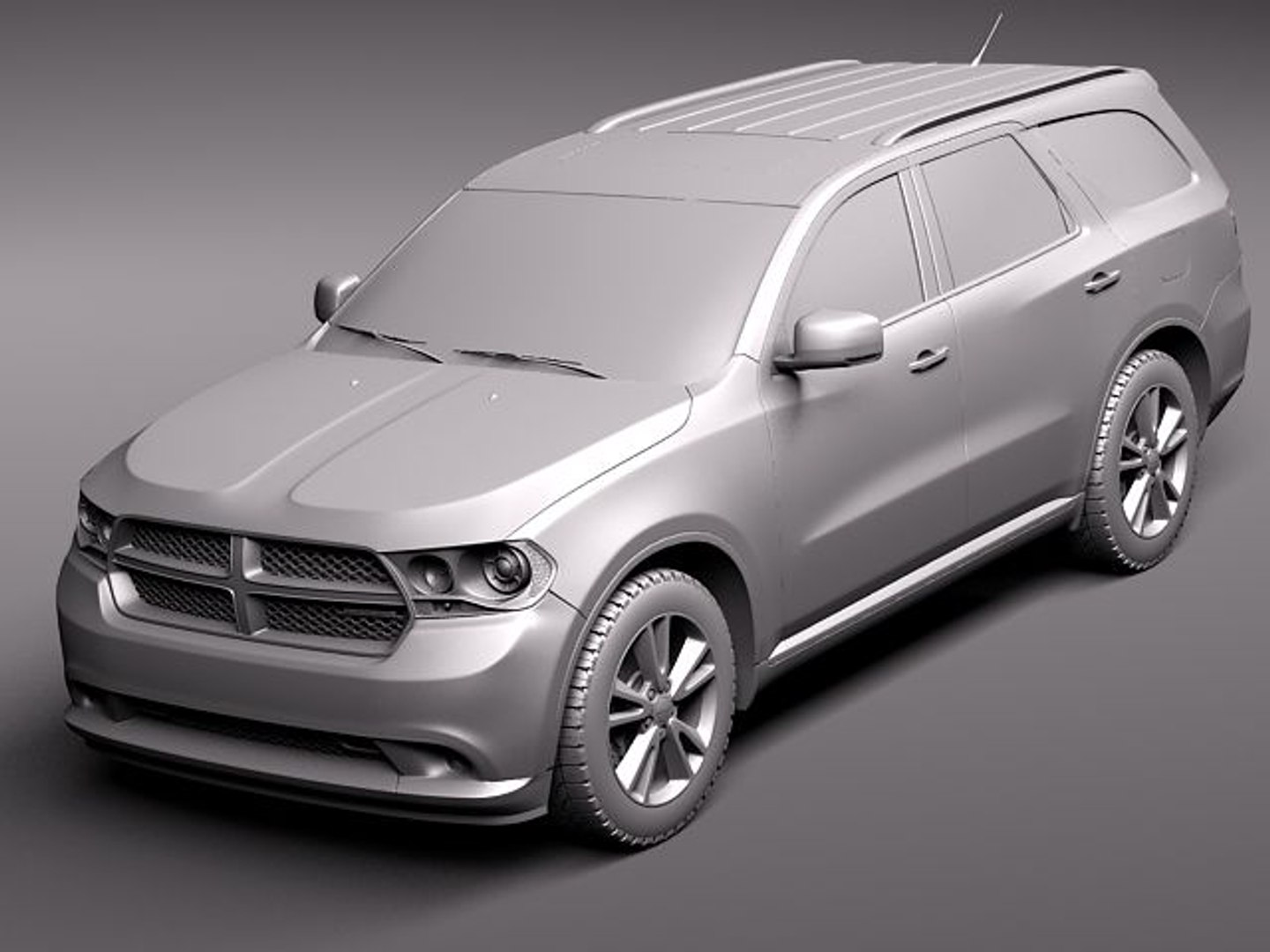 3d Model Dodge Durango Suv 2011