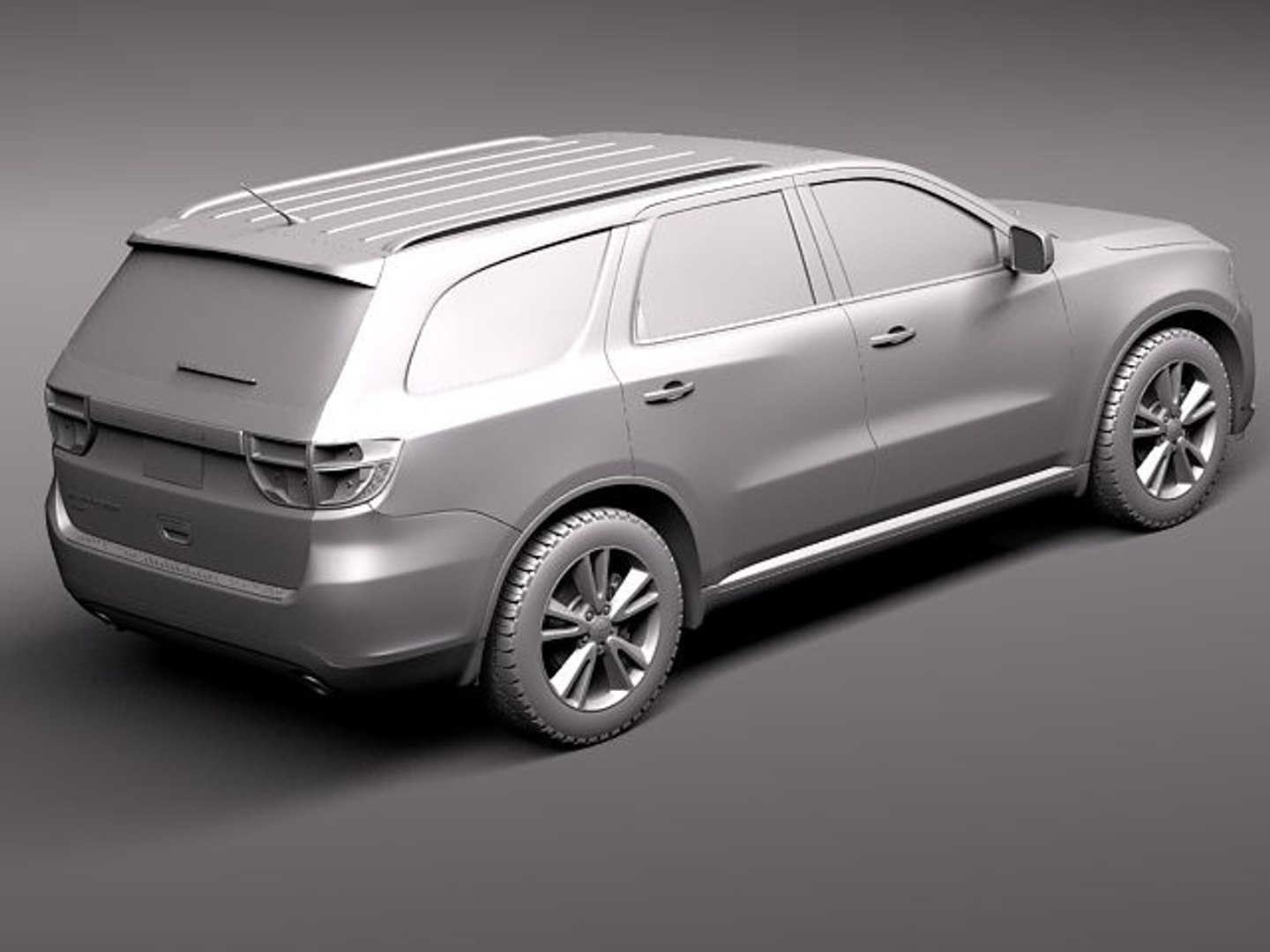 3d Model Dodge Durango Suv 2011