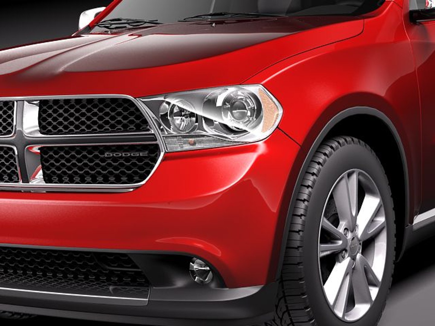 3d Model Dodge Durango Suv 2011