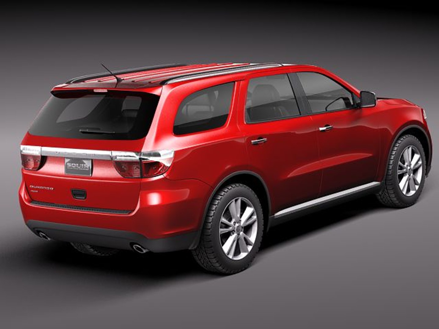 3d Model Dodge Durango Suv 2011