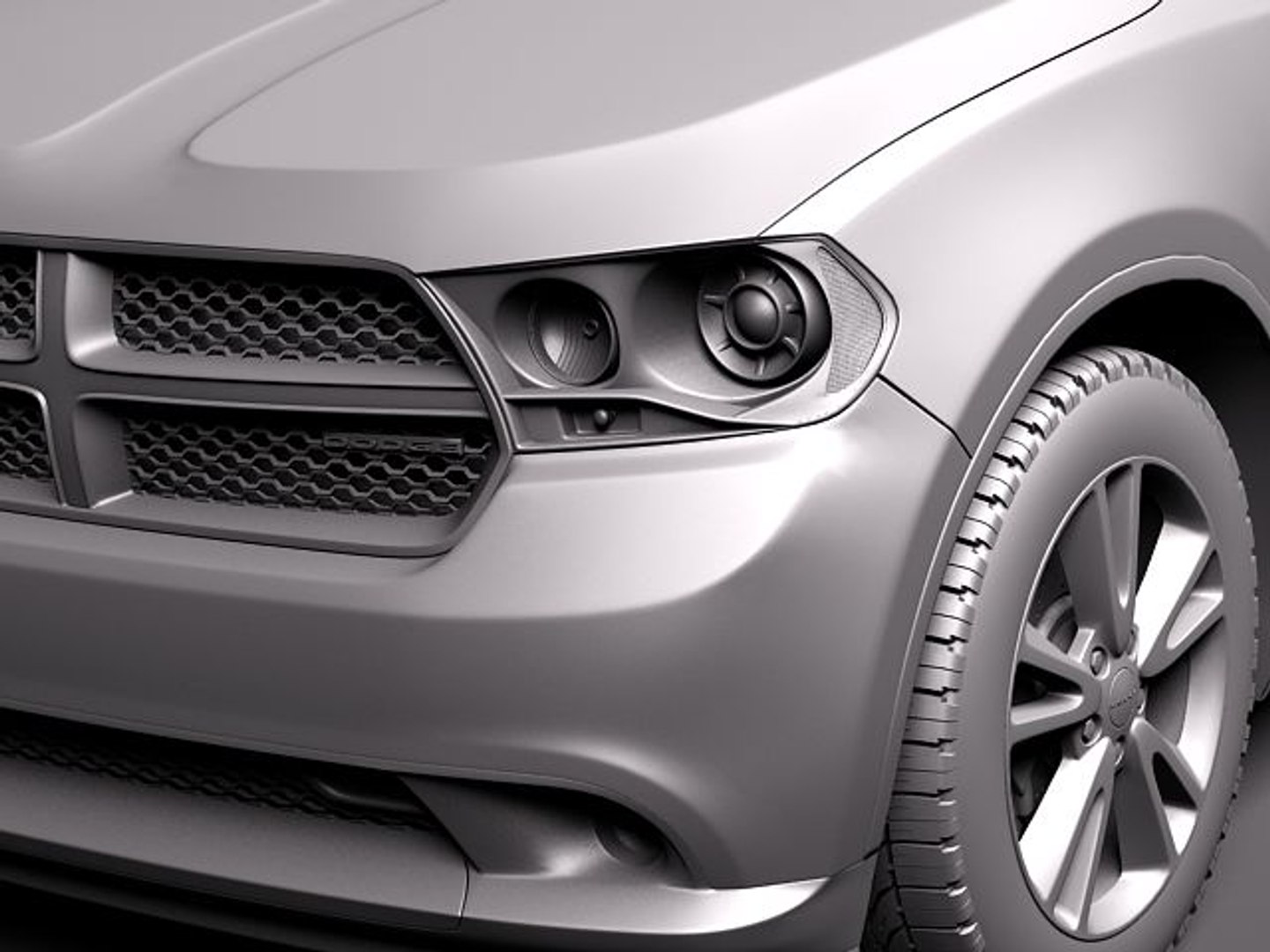 3d Model Dodge Durango Suv 2011