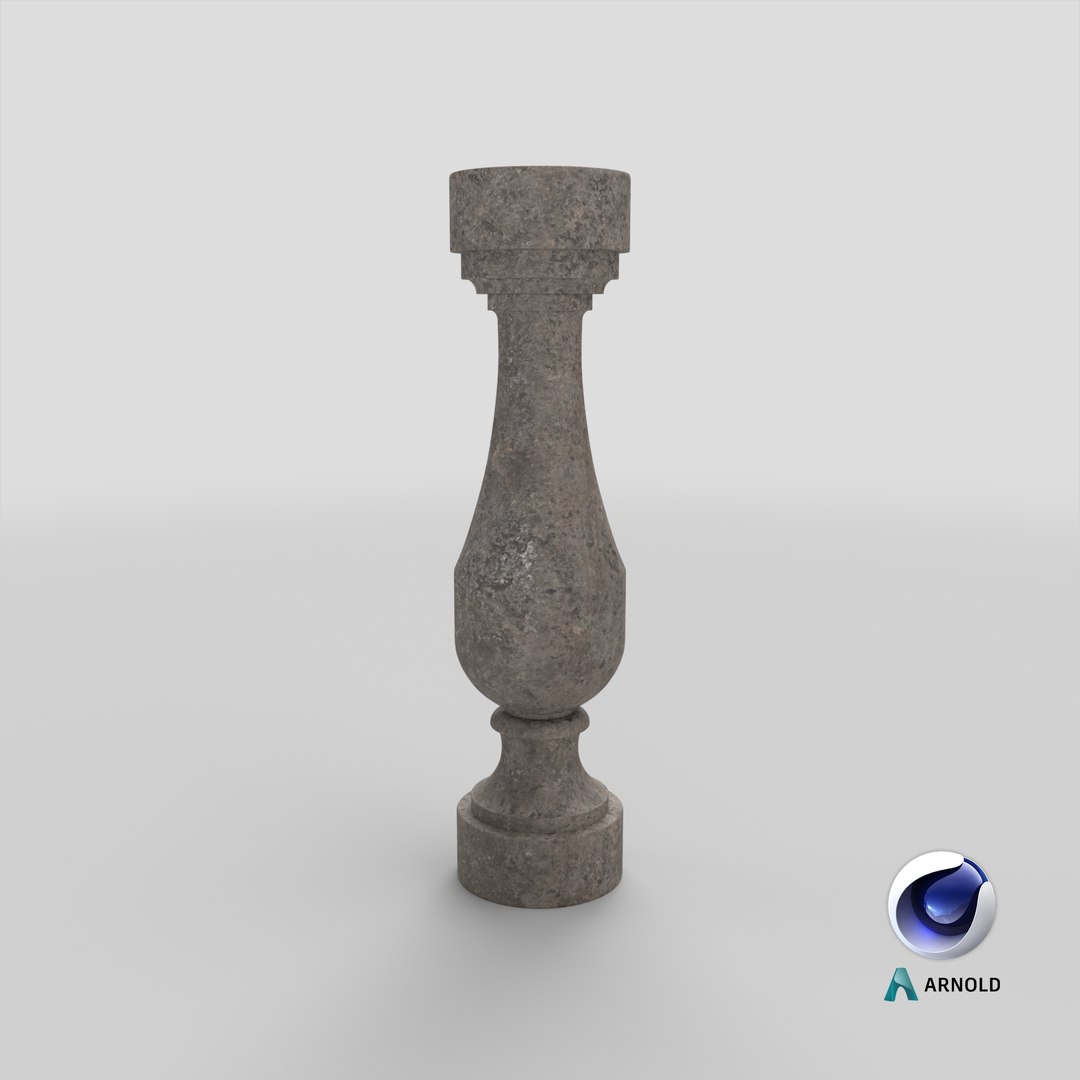 Stone Simple Baluster 3D - TurboSquid 1872057