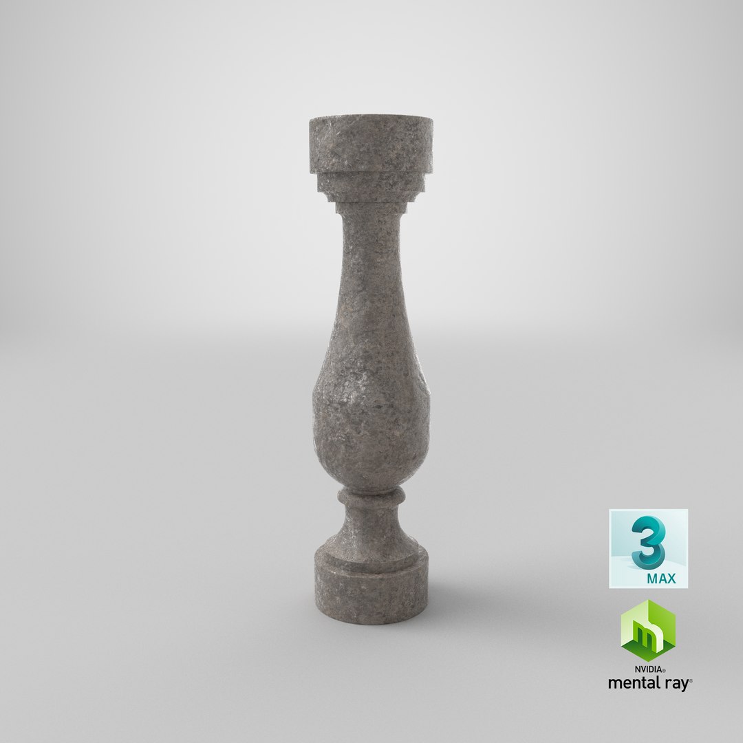 Stone Simple Baluster 3D - TurboSquid 1872057
