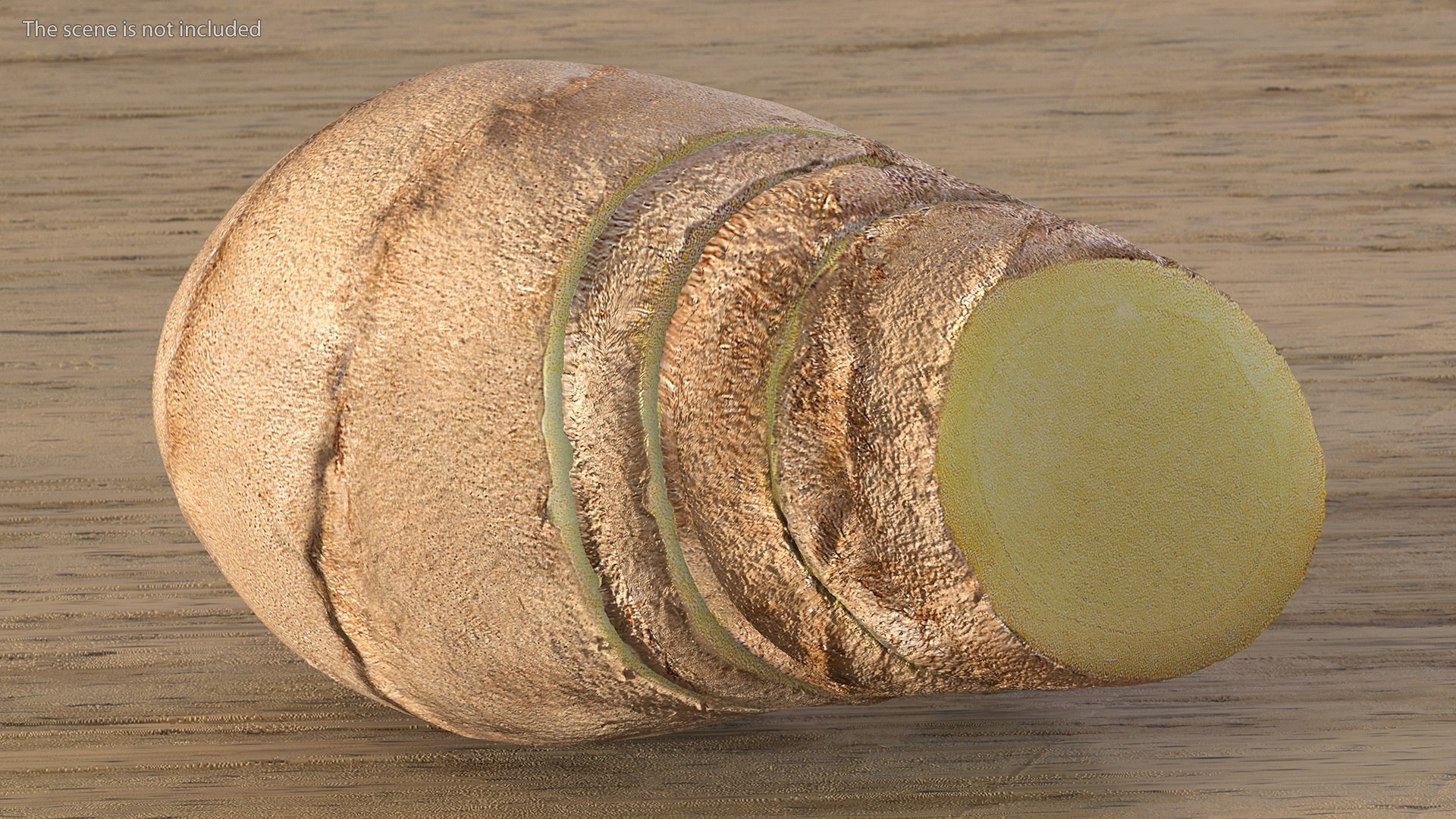 3D Sliced Ginger Piece - TurboSquid 1891340