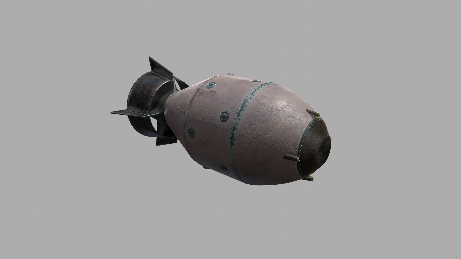 3D Bomb Nuclear Old Model - TurboSquid 1461477