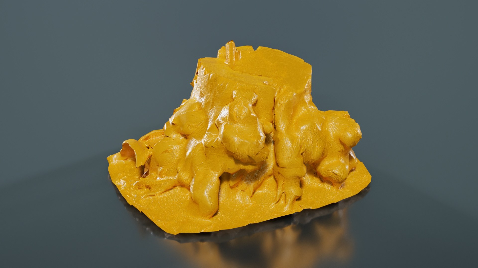 3D Wide Tree Root Stump Remastered Model - TurboSquid 2363156