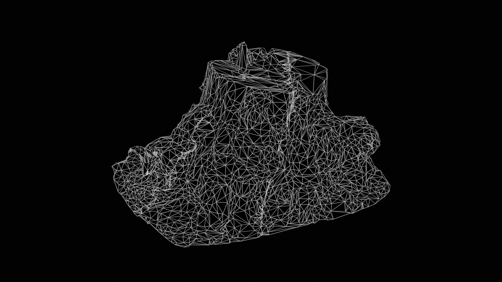 3D Wide Tree Root Stump Remastered Model - TurboSquid 2363156