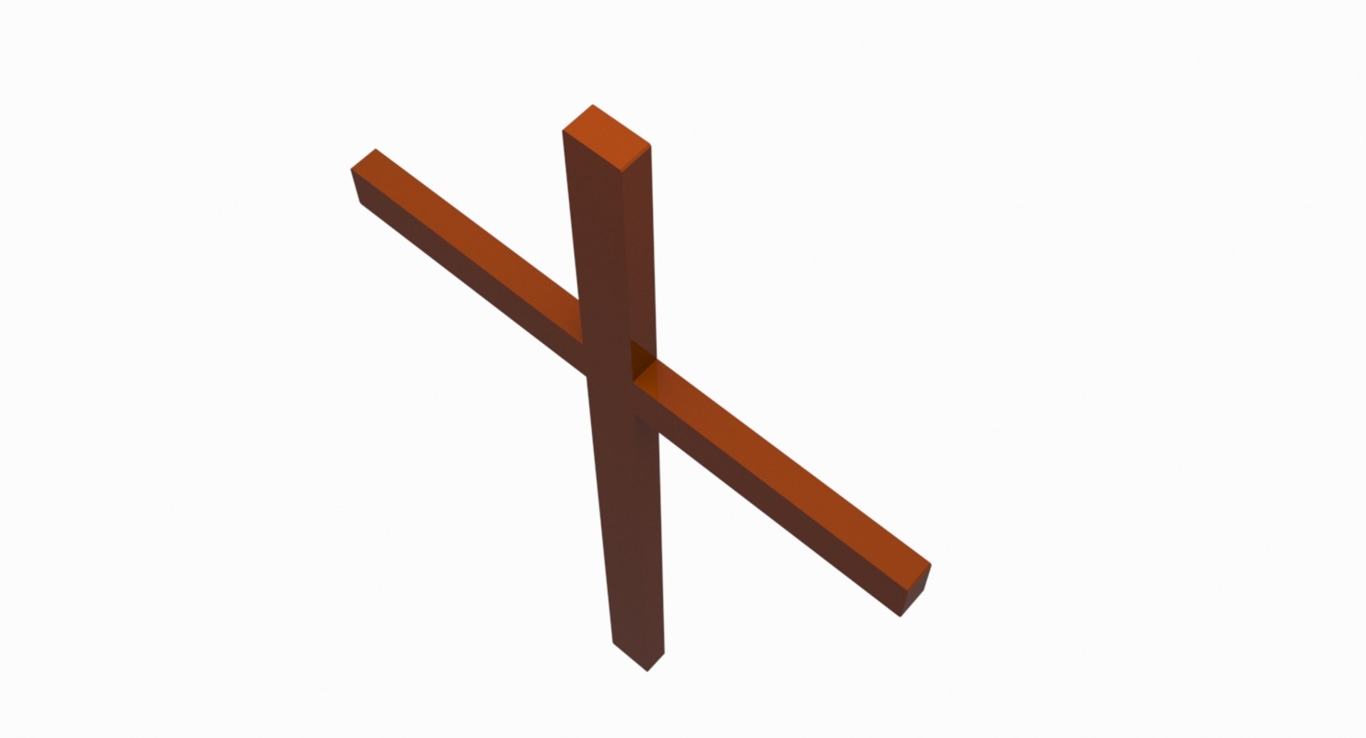 Cross modeled model - TurboSquid 1297726