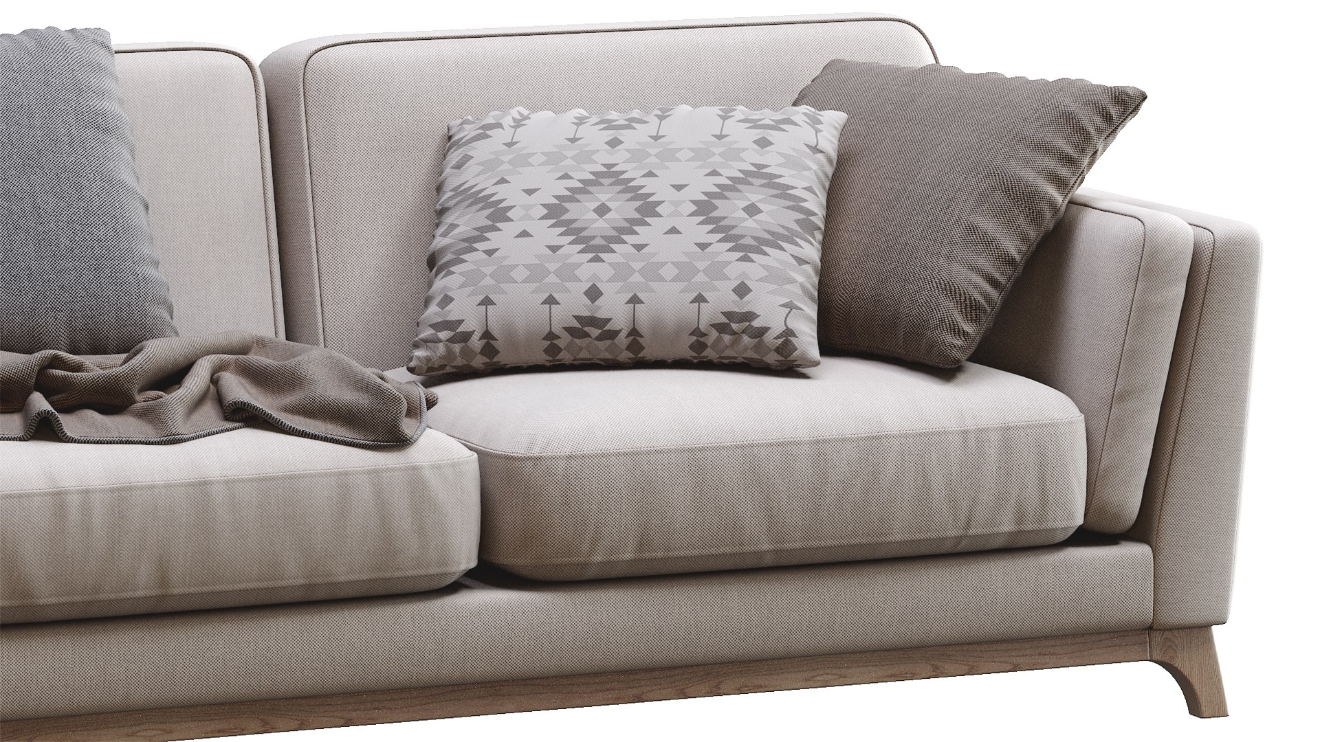 Ceni volcanic gray sofa 3D - TurboSquid 1707313