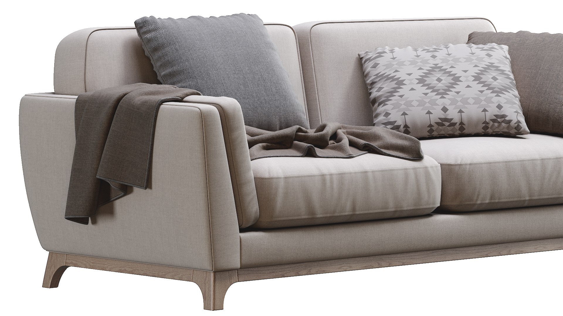 Ceni volcanic gray sofa 3D - TurboSquid 1707313