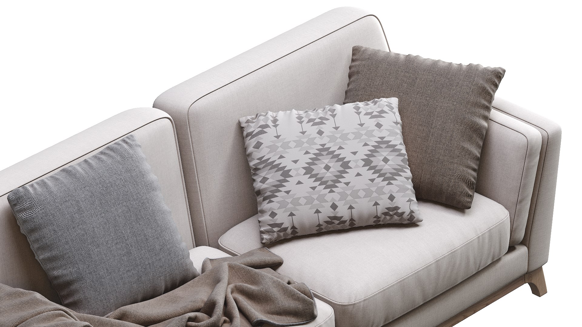 Ceni volcanic gray sofa 3D - TurboSquid 1707313