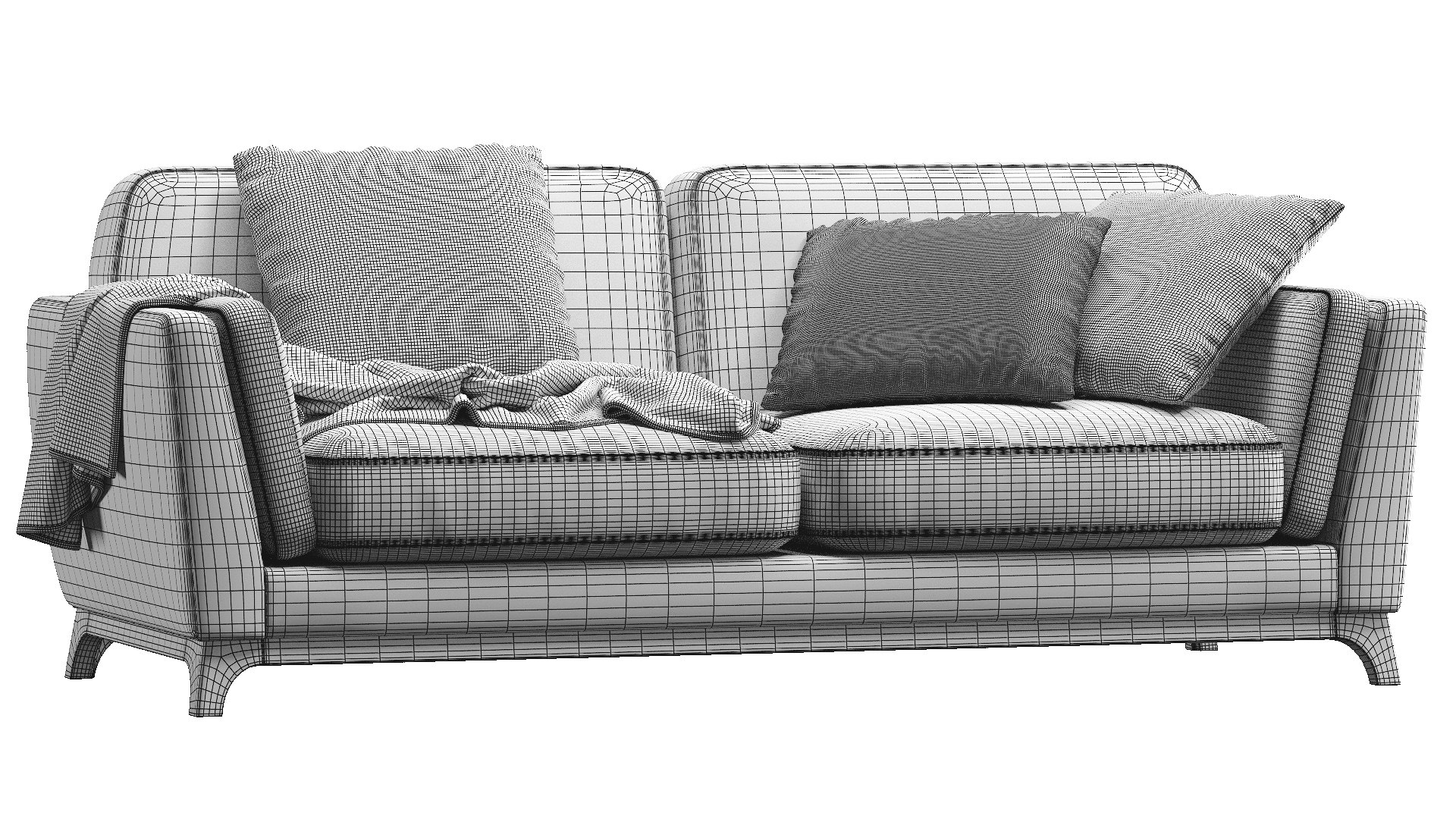 Ceni volcanic gray sofa 3D - TurboSquid 1707313