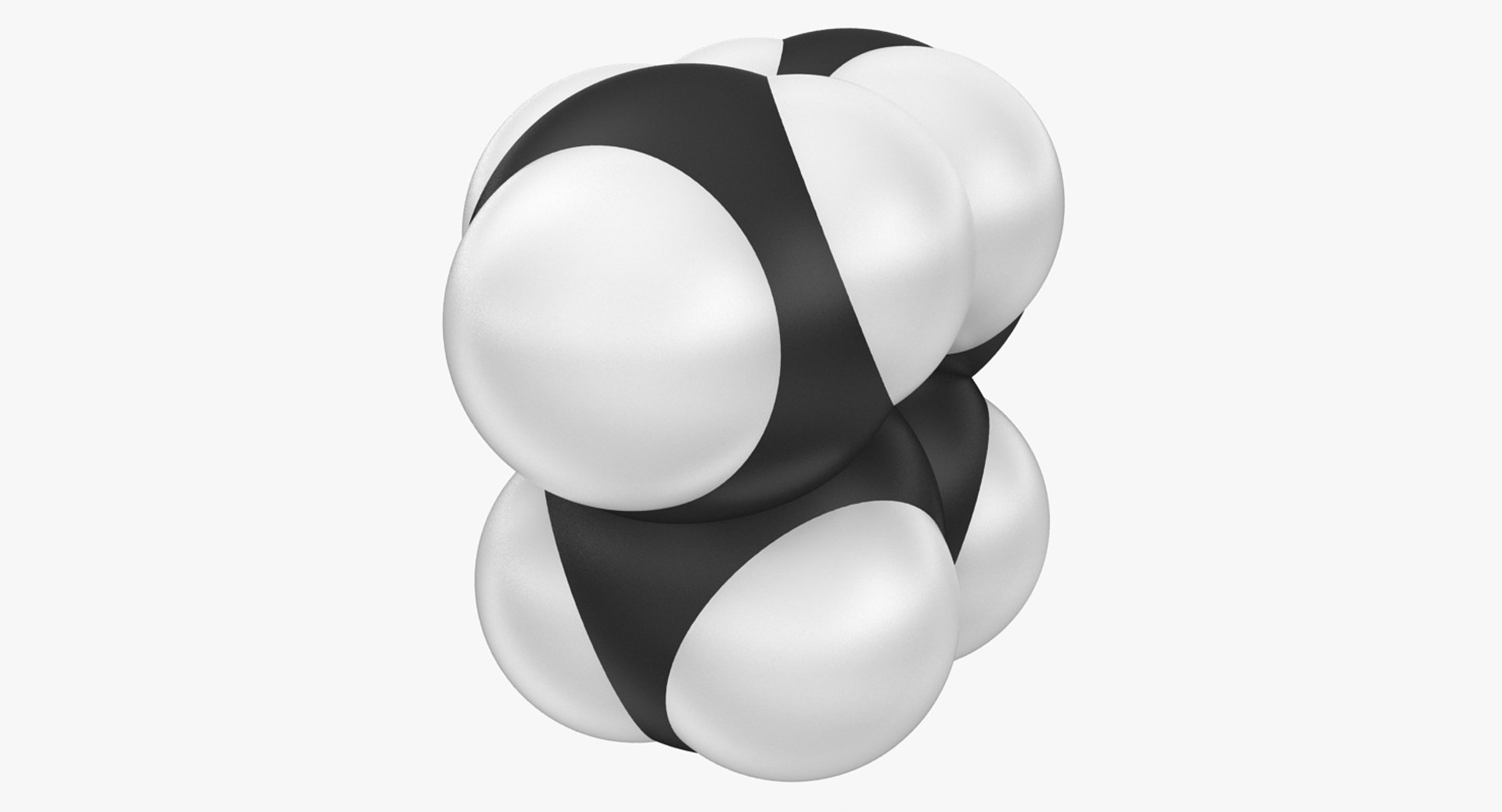 3d Model Butane Eclipsed 3