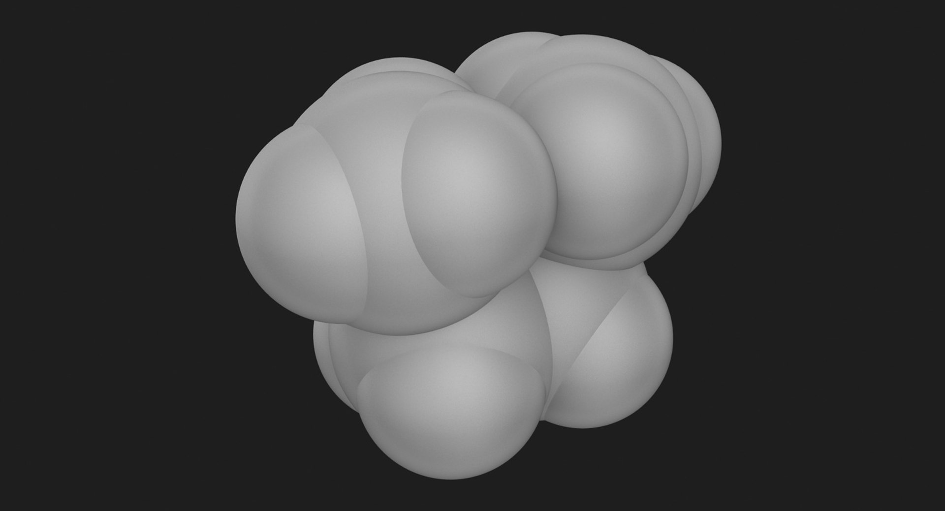 3d Model Butane Eclipsed 3