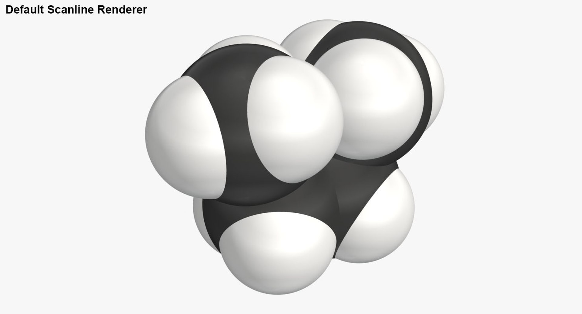 3d Model Butane Eclipsed 3