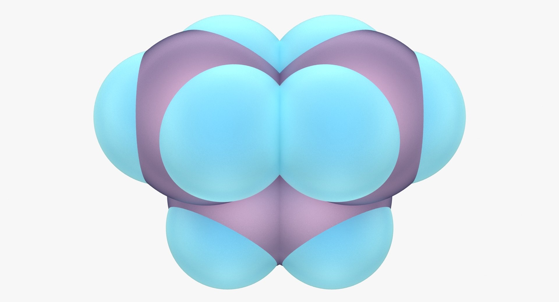3d Model Butane Eclipsed 3