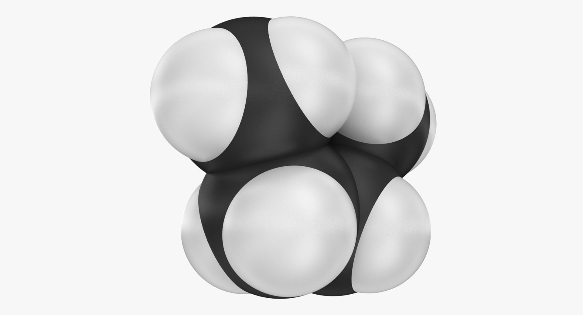 3d Model Butane Eclipsed 3