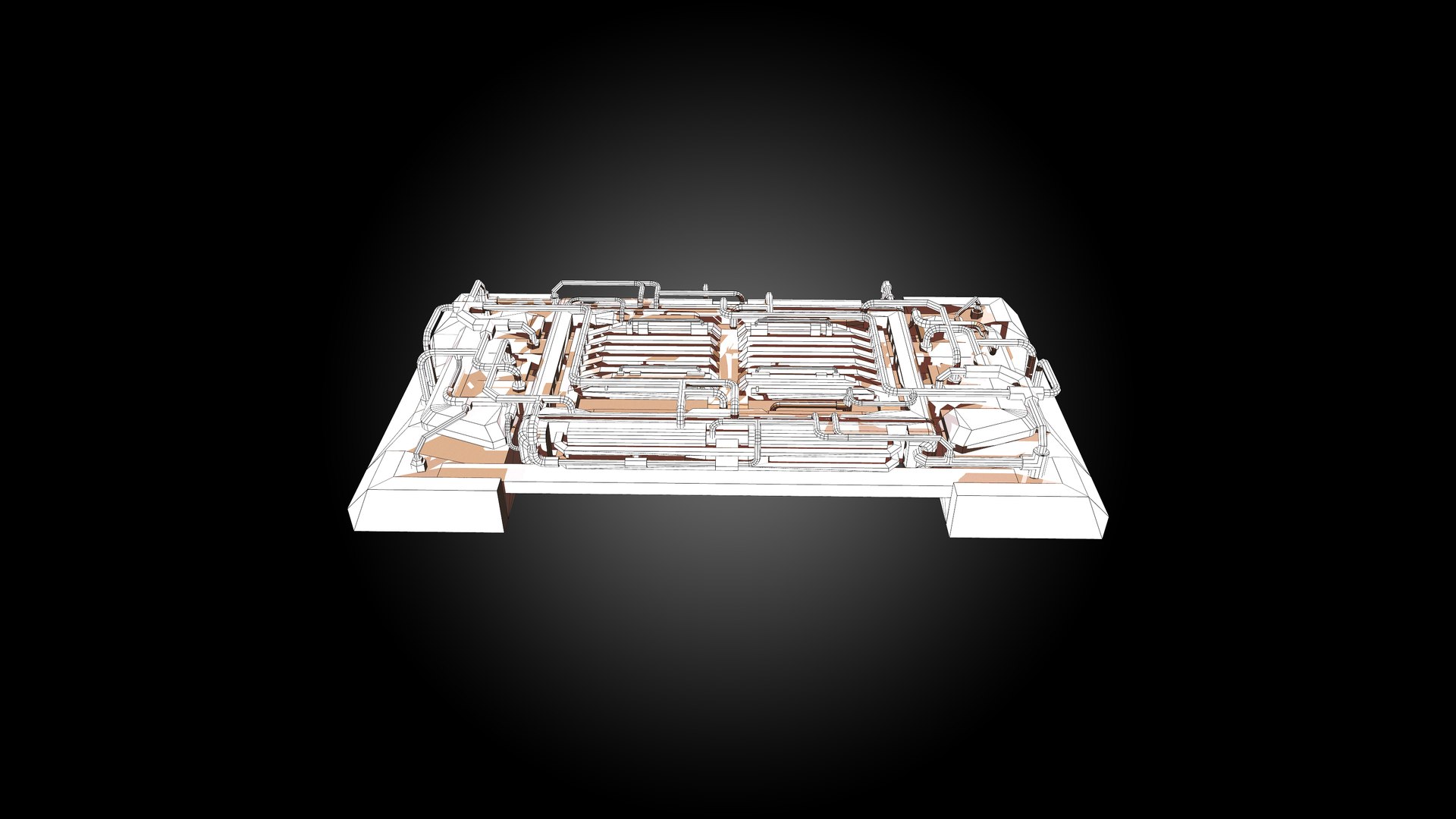 3D Engine Radiator - TurboSquid 1534525