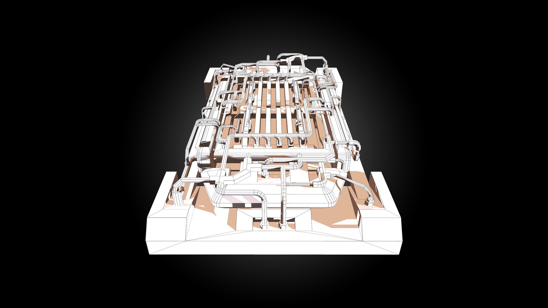 3D Engine Radiator - TurboSquid 1534525