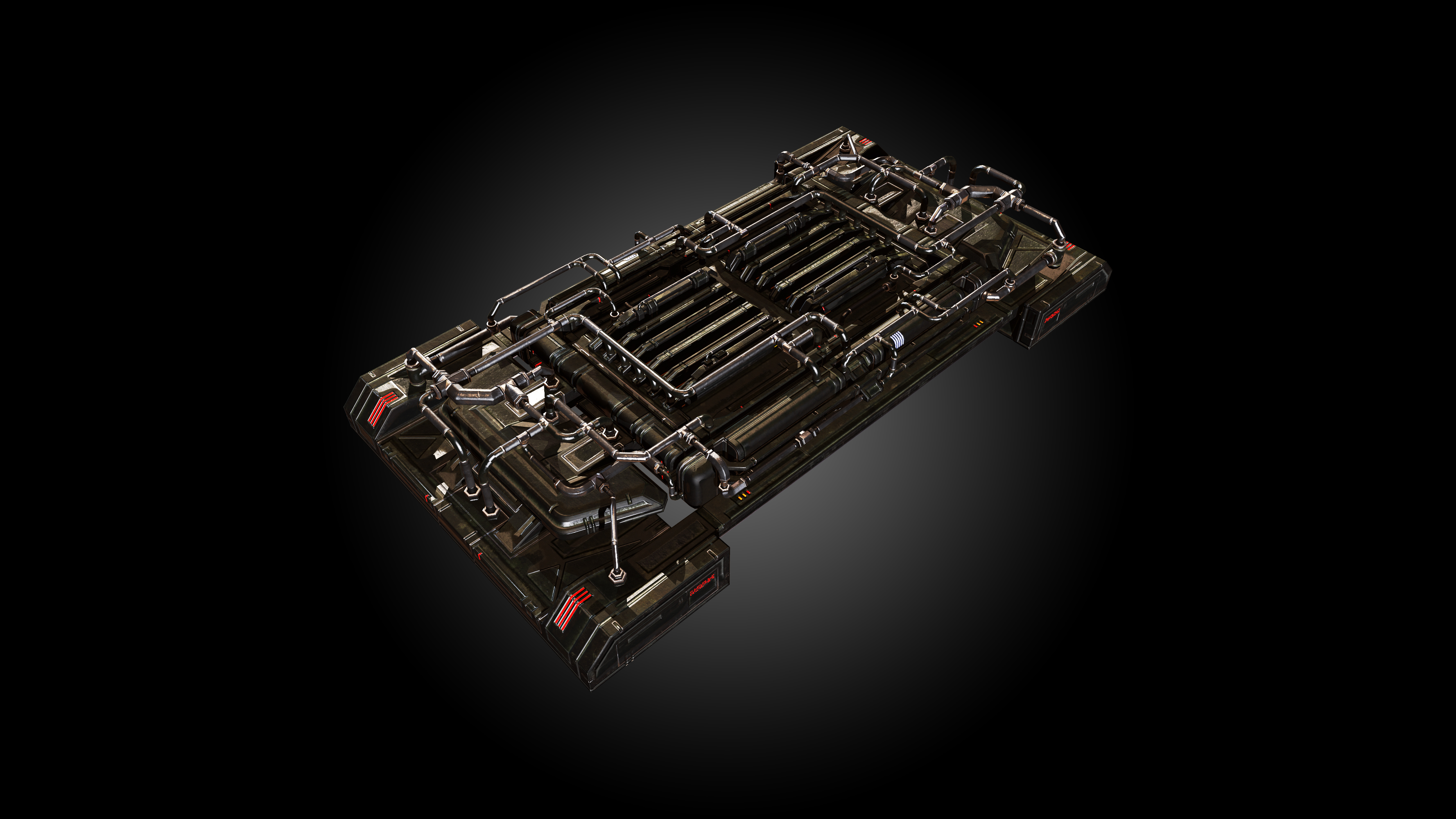 3D engine radiator - TurboSquid 1534525
