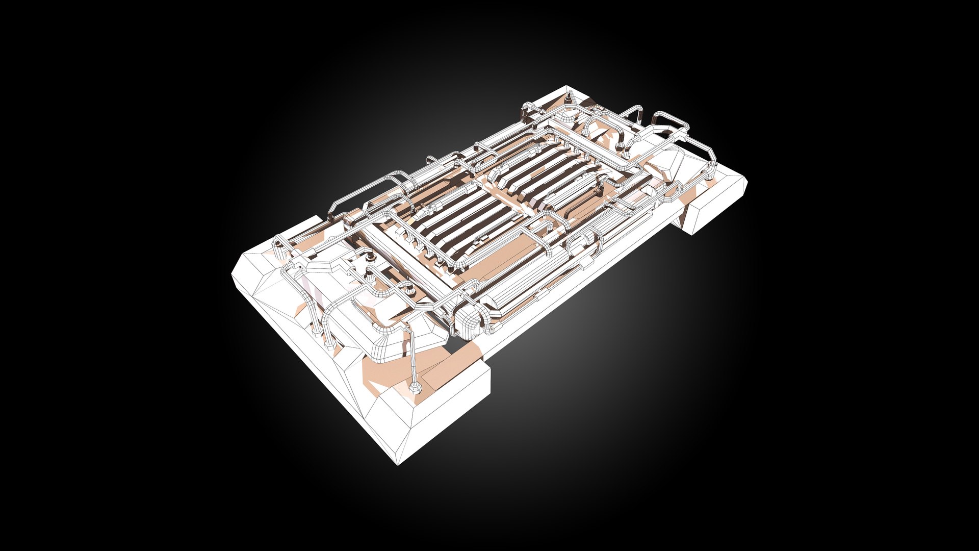 3D Engine Radiator - TurboSquid 1534525