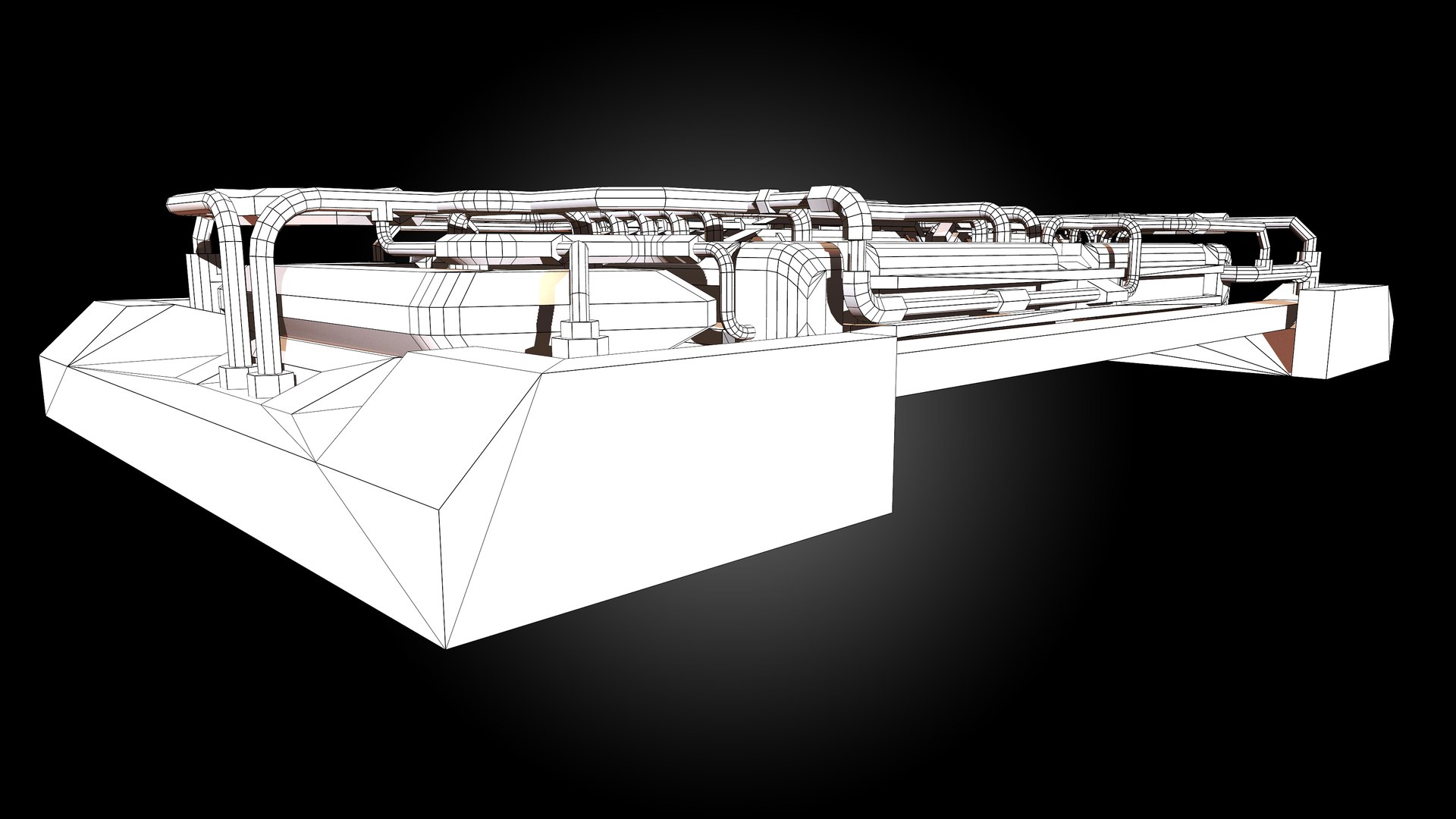 3D Engine Radiator - TurboSquid 1534525