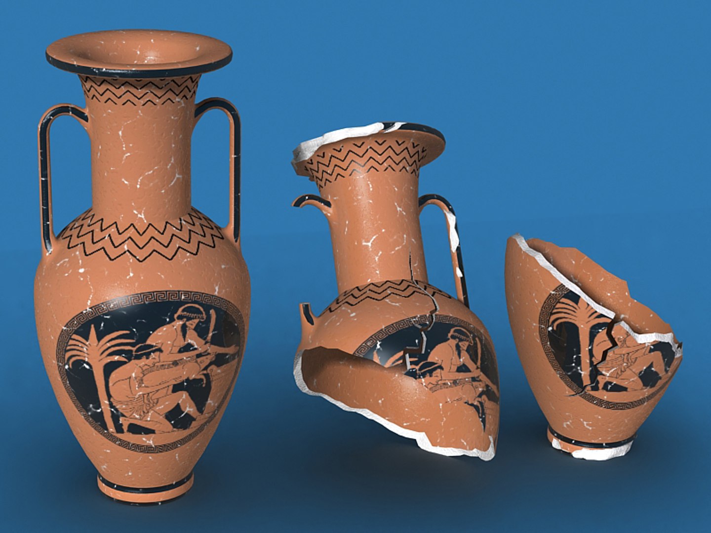 3ds max ancient amphora