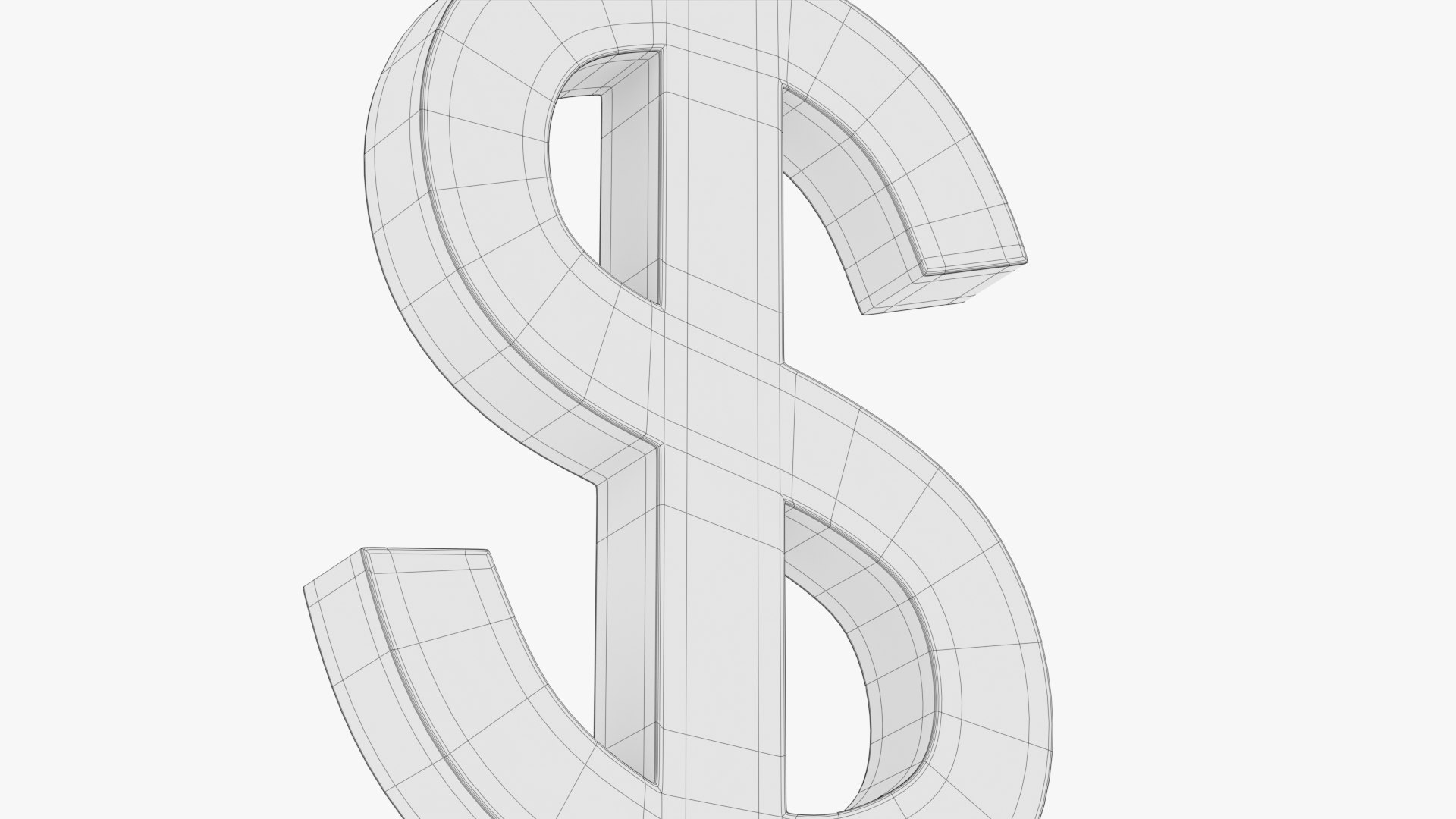 3D Dollar Currency Sign Model - TurboSquid 2067482