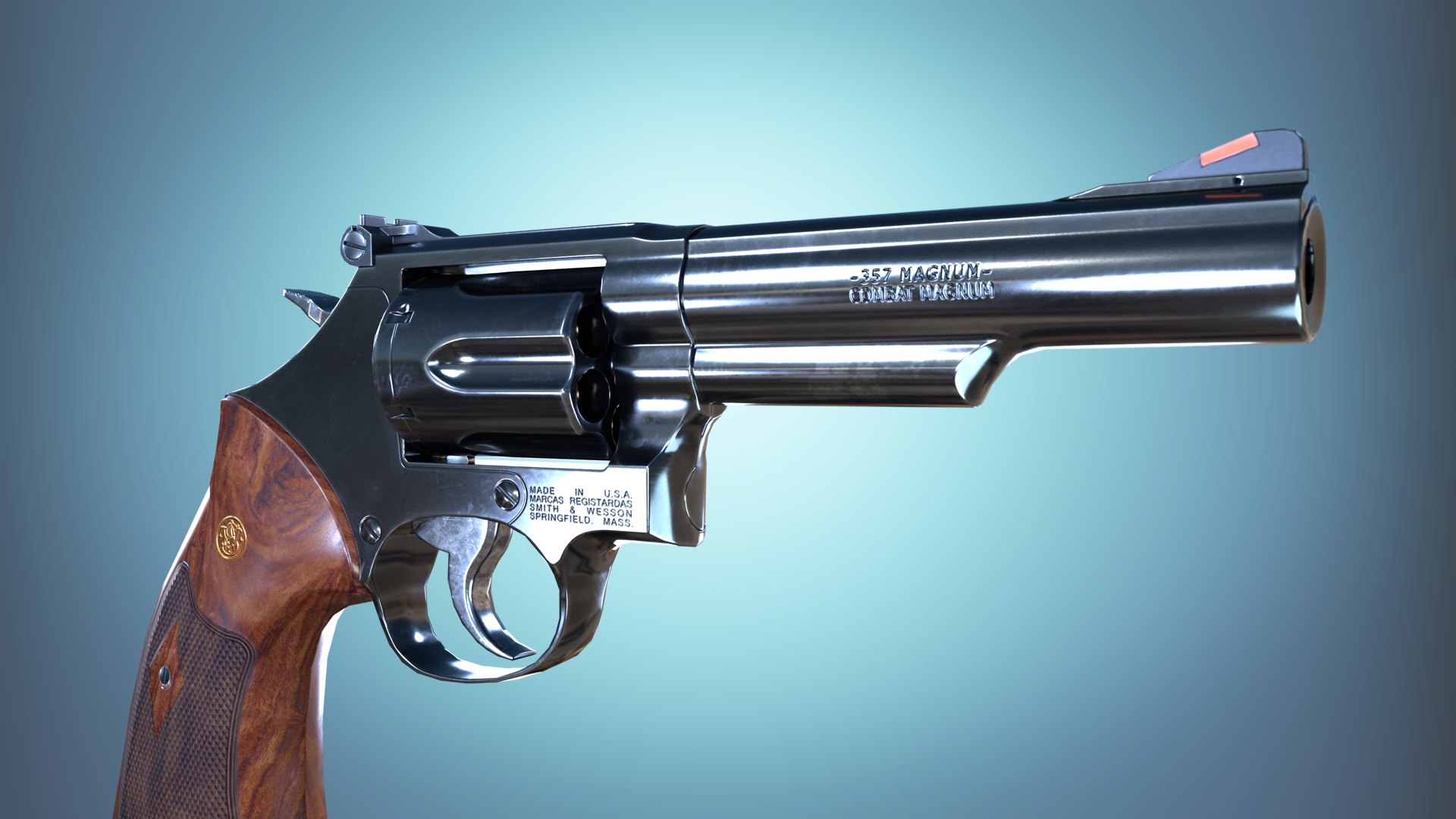 Smith And Wesson Model 19 Classic Low-poly 3D Model - TurboSquid 1729217