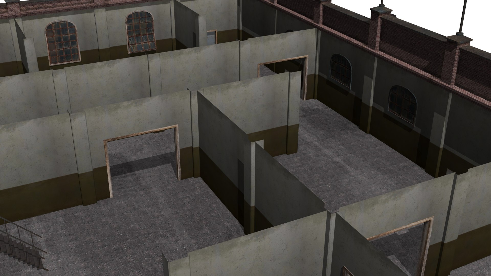 3D Old Factory Model - TurboSquid 2185278