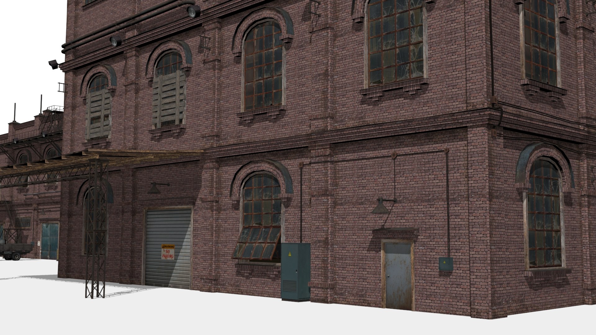 3D Old Factory Model - TurboSquid 2185278