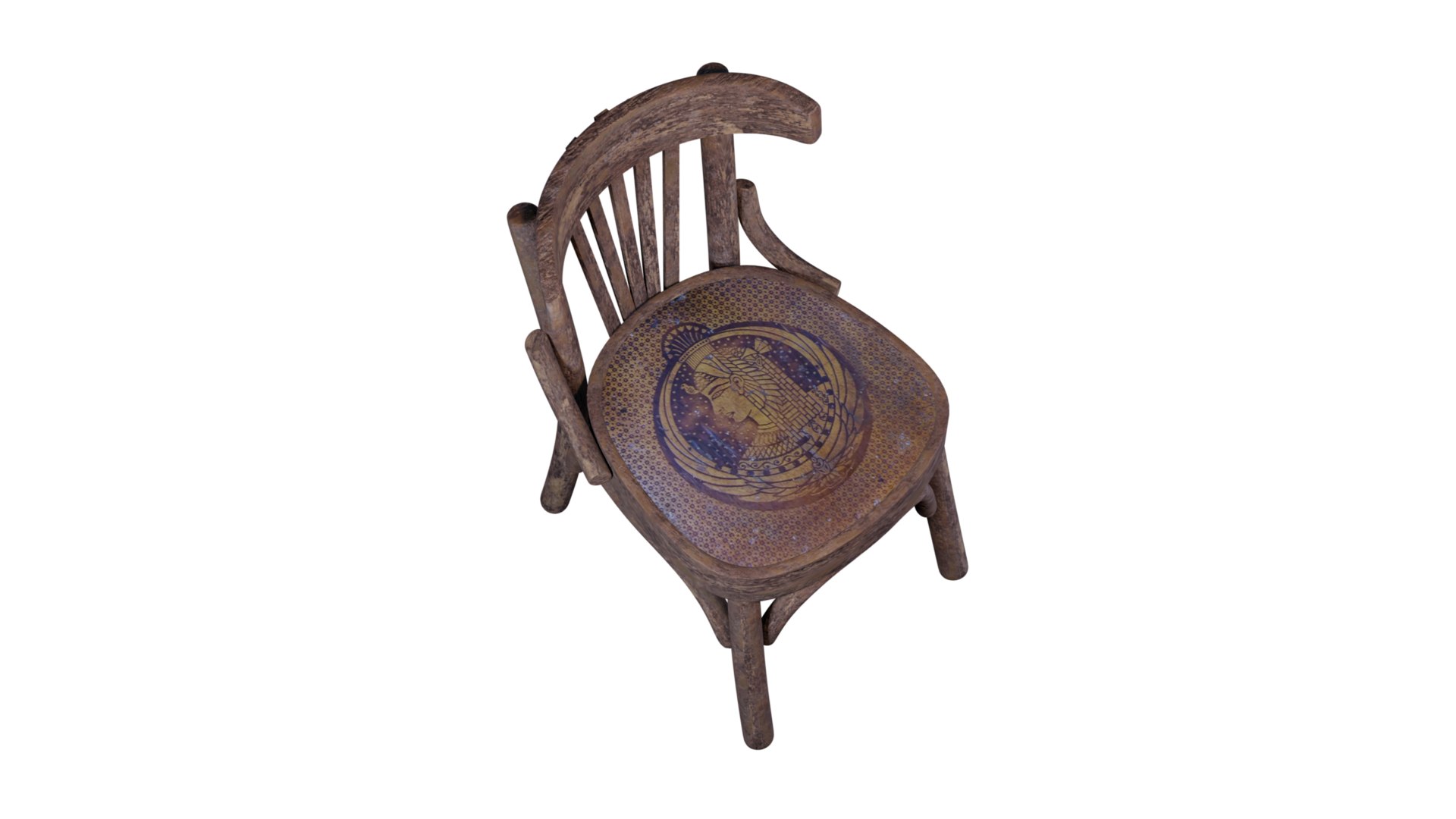 3D Egyptian Chair Low Poly - TurboSquid 1807256